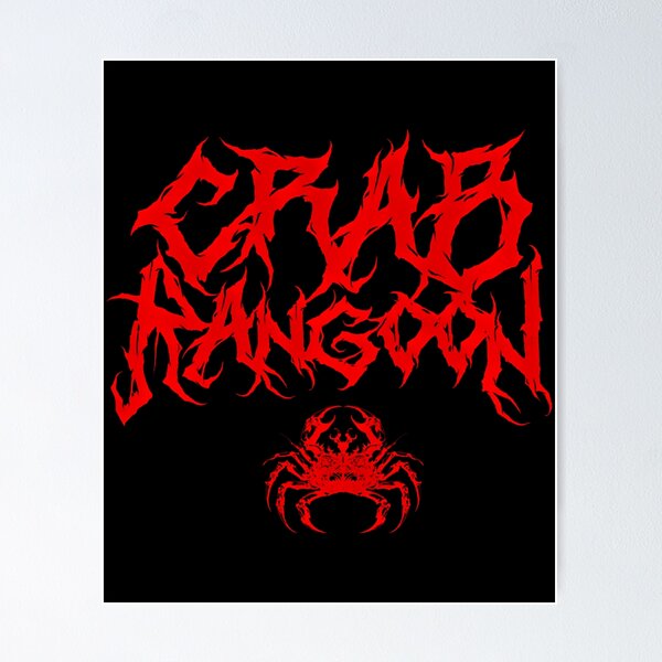 Cute Crab Cartoon Metal Wall Art for Sale | Redbubble