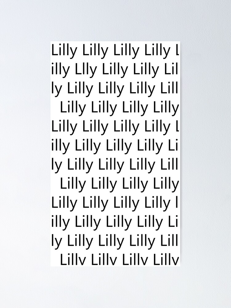 "Lilly" Poster by Shalomjoy | Redbubble