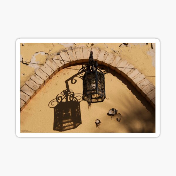 "Hanging Light And Shadow © " Sticker for Sale by PrinceJohn | Redbubble