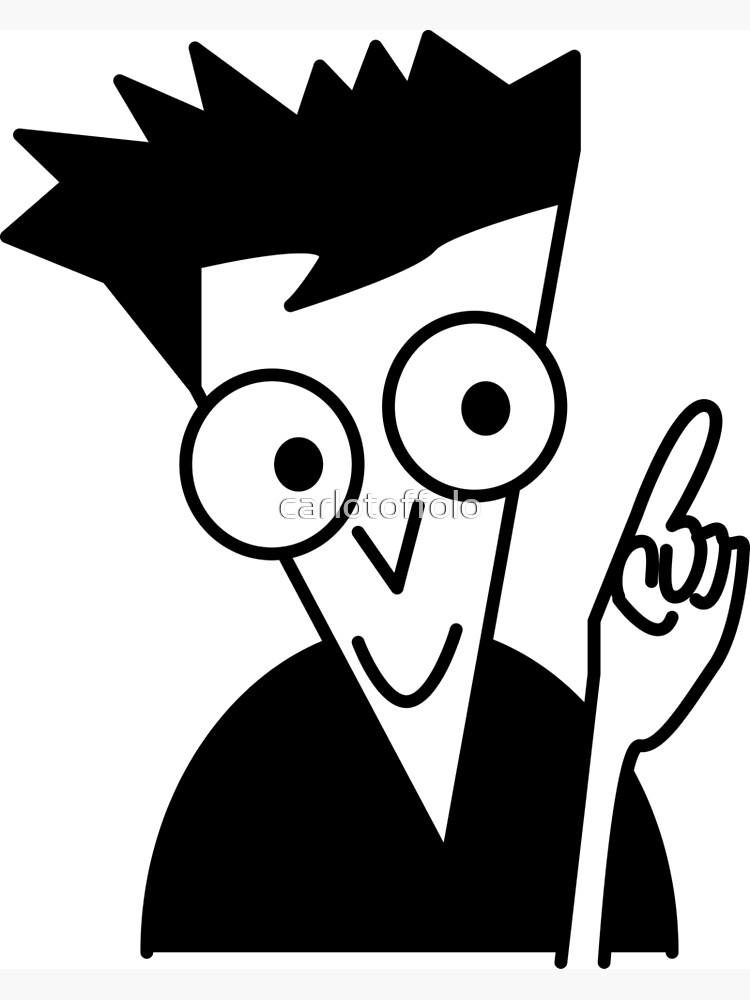 "Icon - Asking man - Vector" Poster for Sale by carlotoffolo | Redbubble