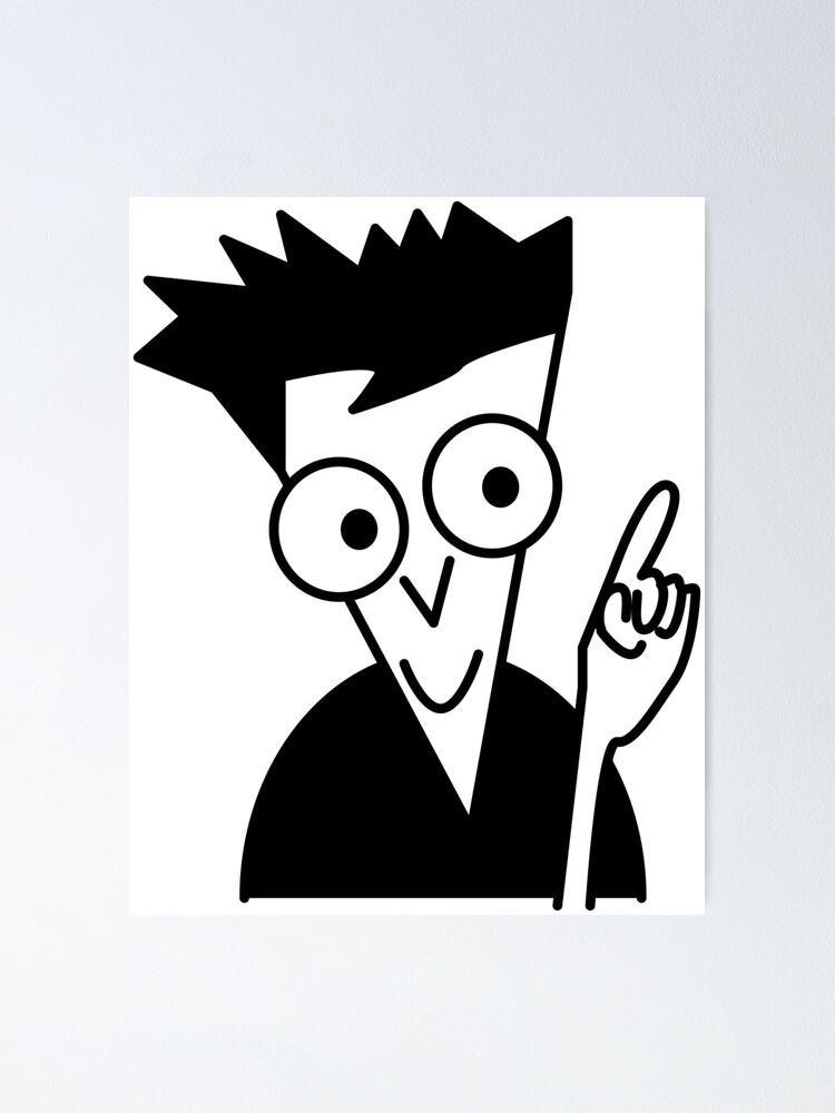 "Icon - Asking man - Vector" Poster for Sale by carlotoffolo | Redbubble