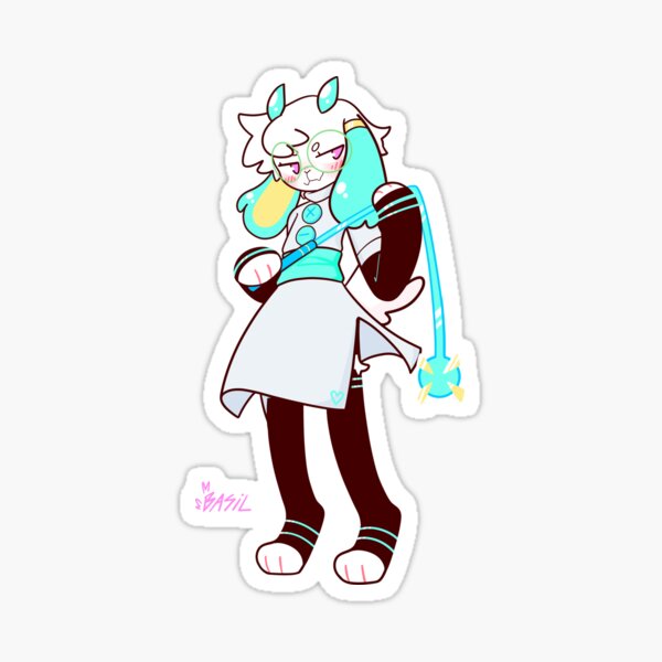 "Ralsei Tasque Manager" Sticker for Sale by DrawzArt | Redbubble