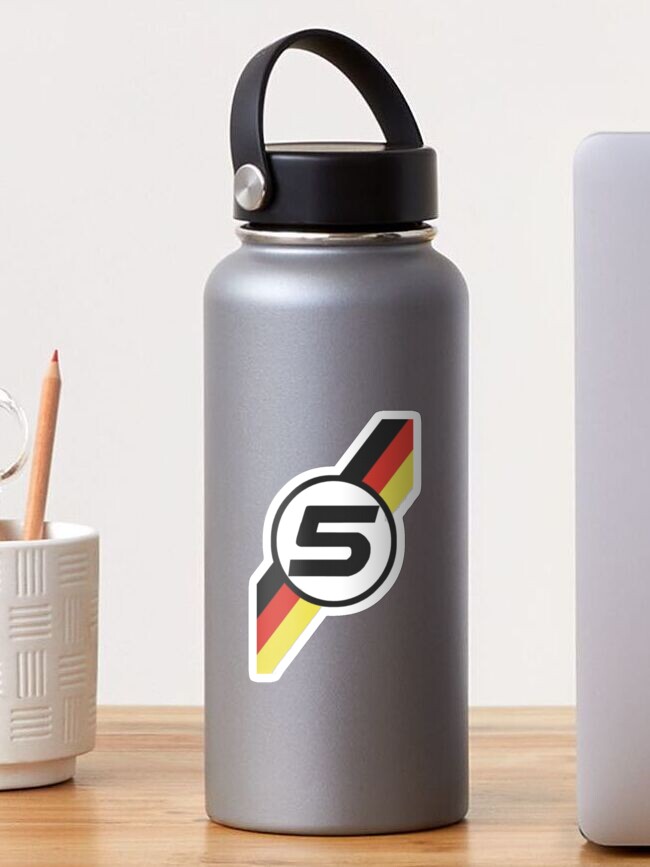 "Vettel's flag & number logo" Sticker for Sale by Vettelteam5 | Redbubble