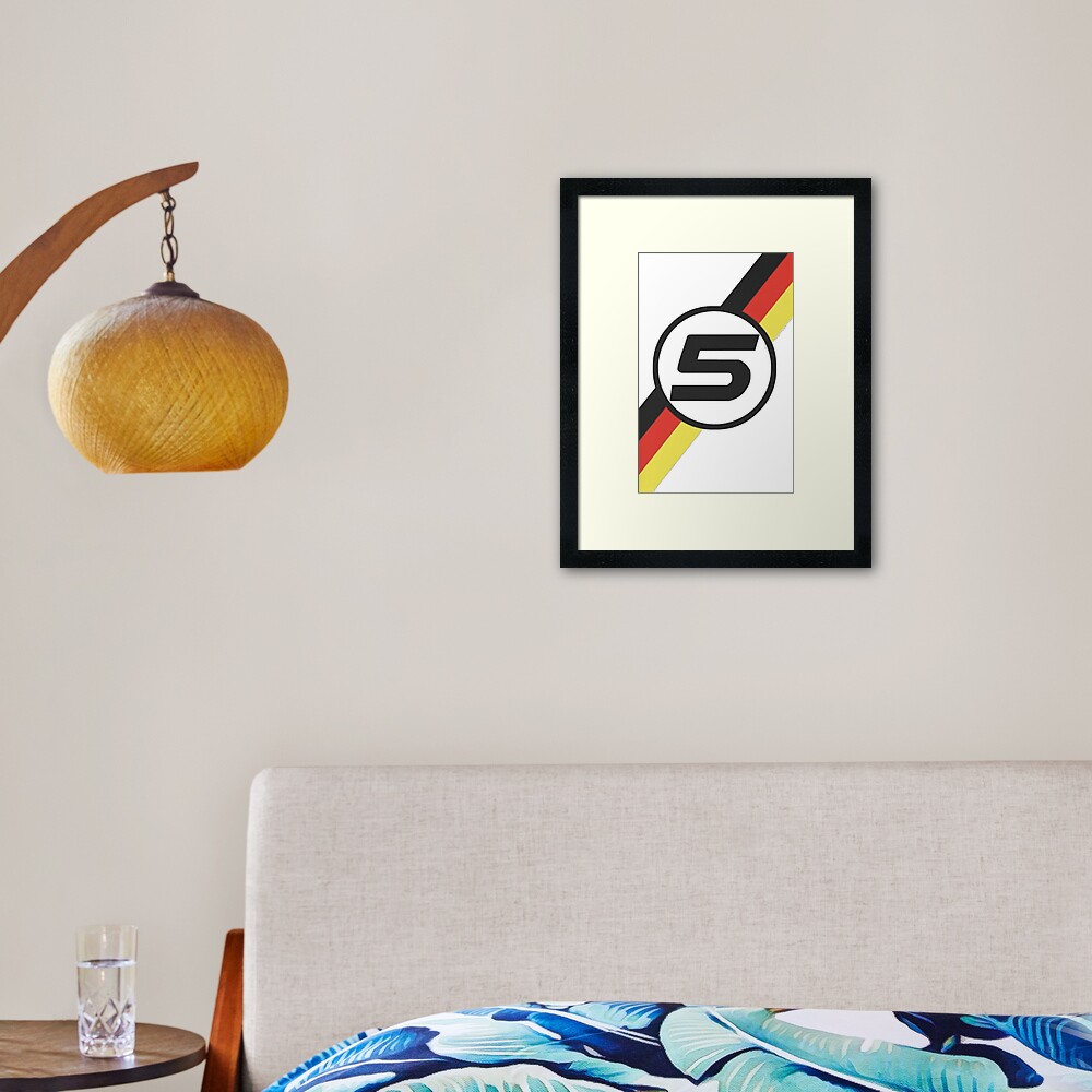 "Vettel's flag & number logo" Sticker for Sale by Vettelteam5 | Redbubble