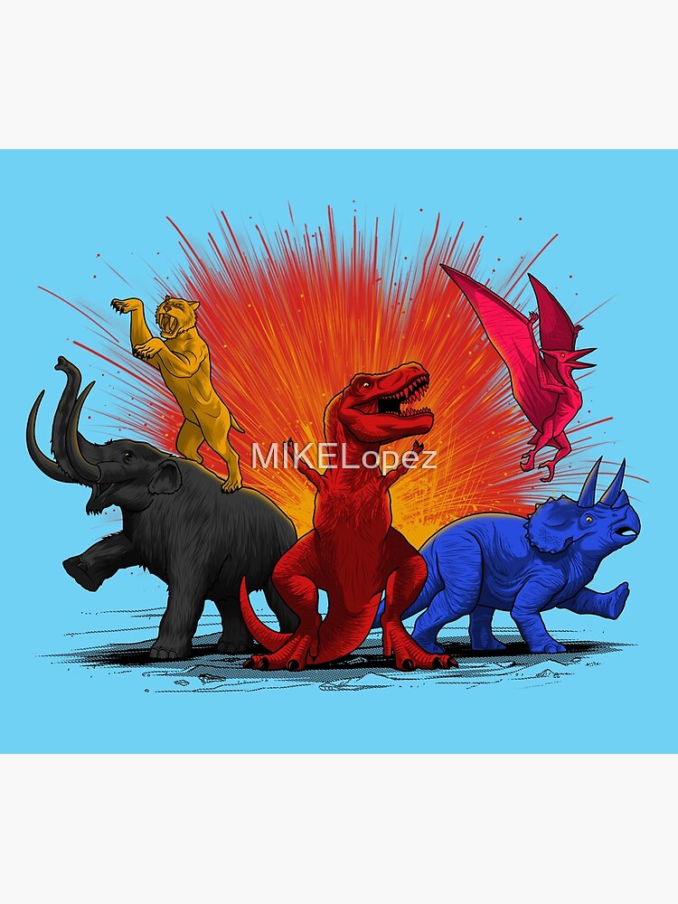 "Go Go! Extinct Rangers" Poster for Sale by MIKELopez | Redbubble