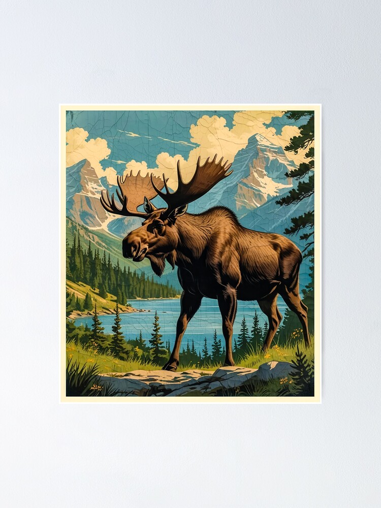 "Moose" Poster for Sale by mrdavidhowell | Redbubble