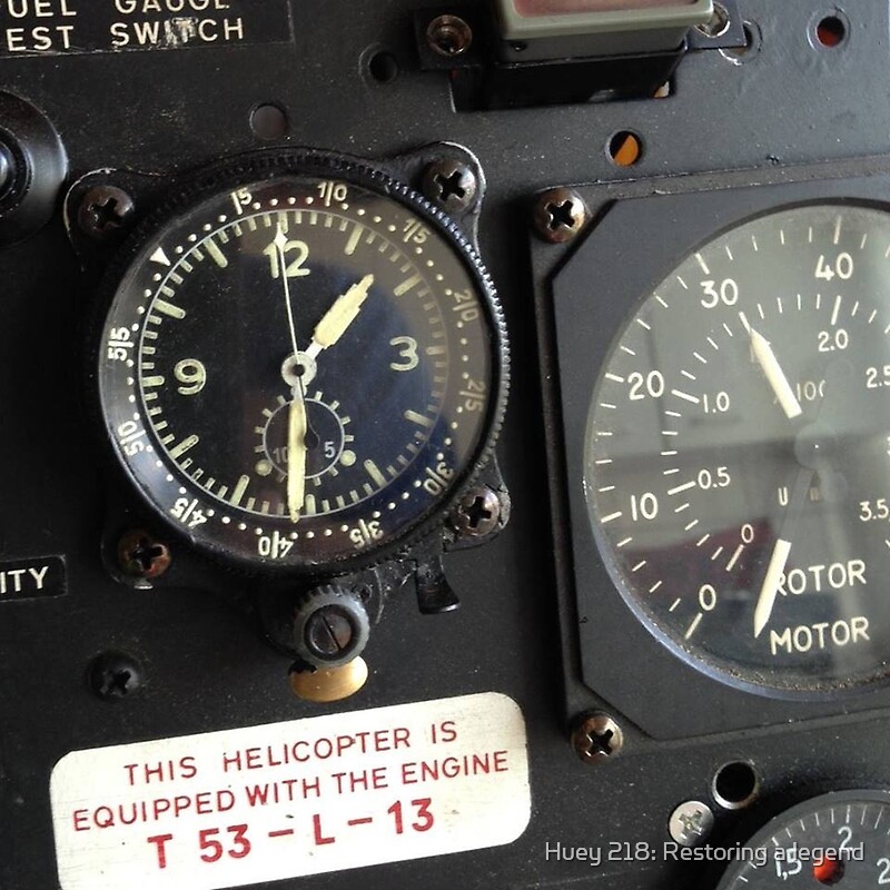 "UH-1D huey helicopter instrument panel" by Huey 218: Restoring a ...