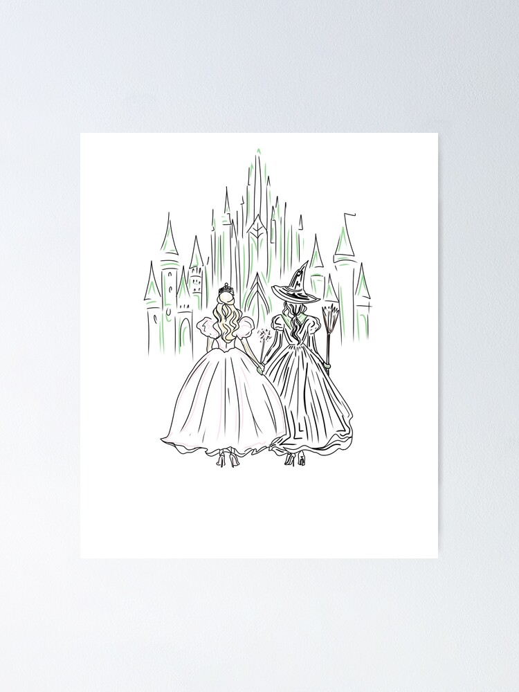 "Elphaba and Glinda" Poster for Sale by siimplystass | Redbubble