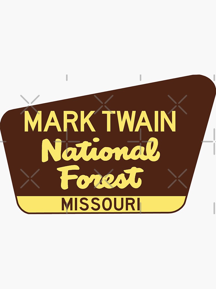 "Mark Twain National Forest Park Sign" Sticker for Sale by ...