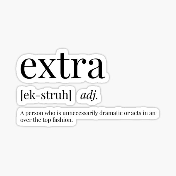 "Extra Definition" Sticker for Sale by definingprints | Redbubble