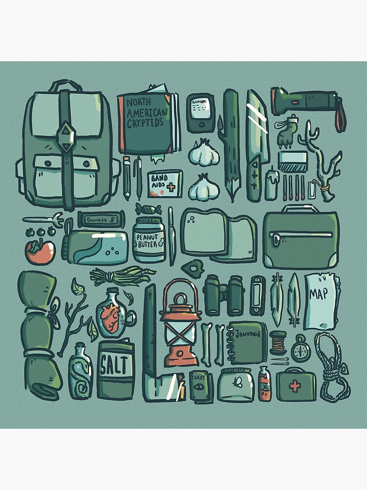 "Monster Hunter's Inventory" Poster for Sale by SEQU0IA | Redbubble