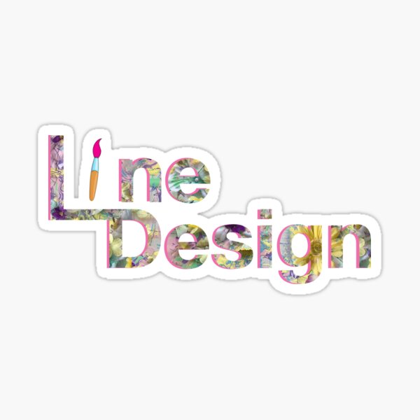 "Line Design" Sticker by SuperUberLame | Redbubble