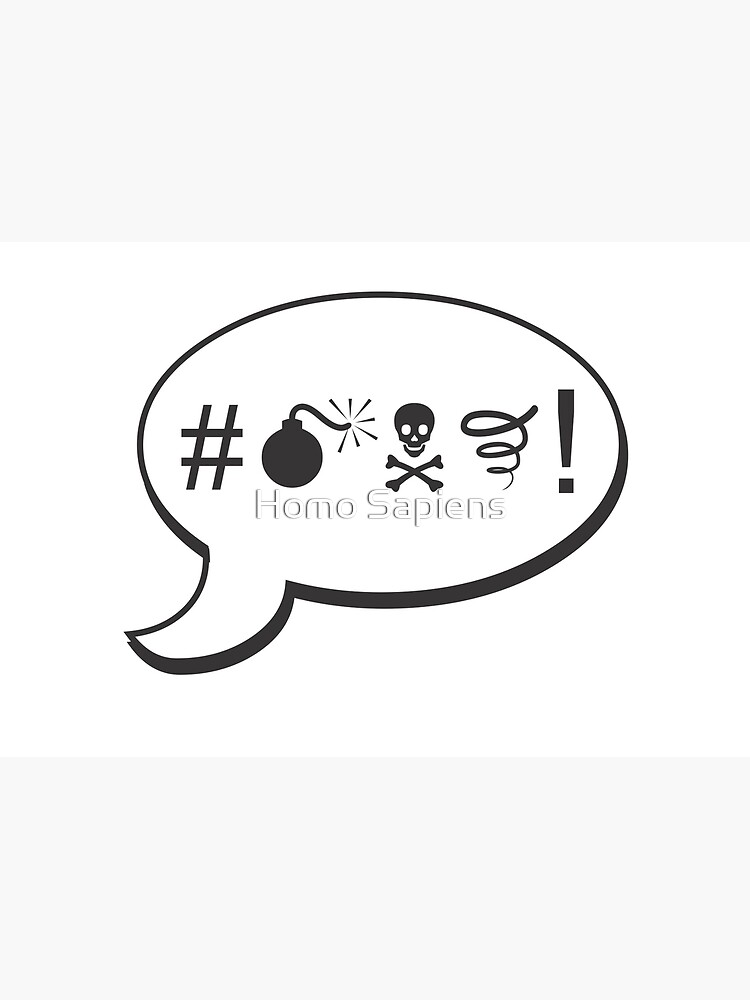 "Bad language" Poster by lbines | Redbubble