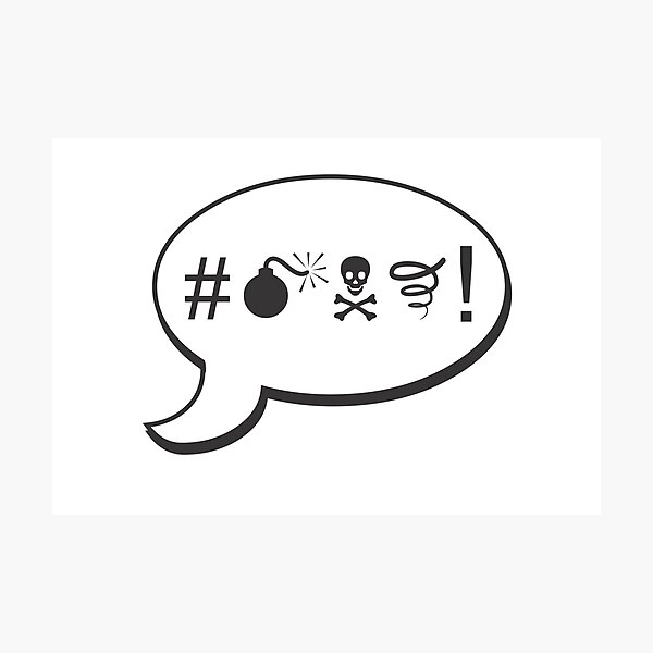 Bad Language Wall Art | Redbubble