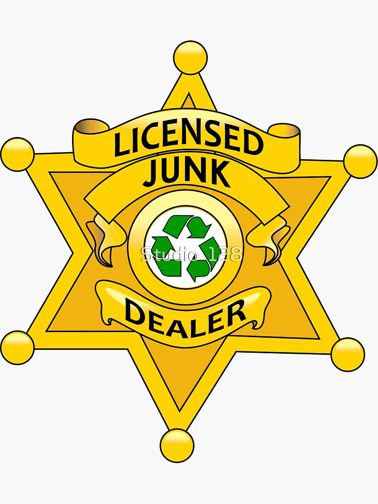 "Licensed Junk Dealer Badge for Resellers, Flea Markets, Antique Booth ...