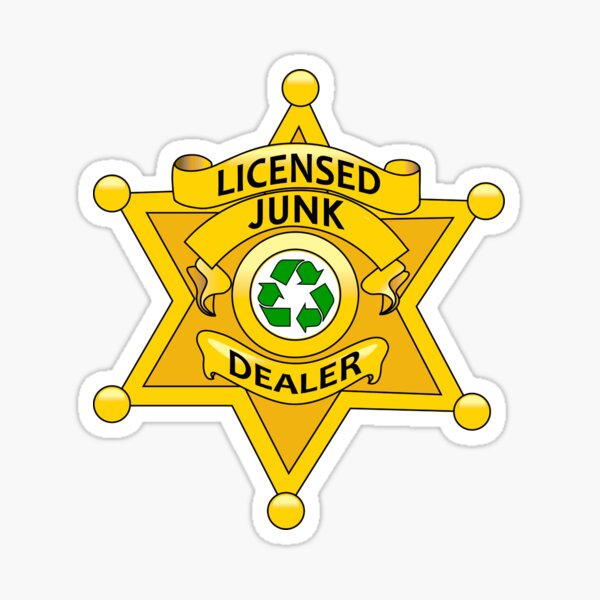"Licensed Junk Dealer Badge for Resellers, Flea Markets, Antique Booth ...