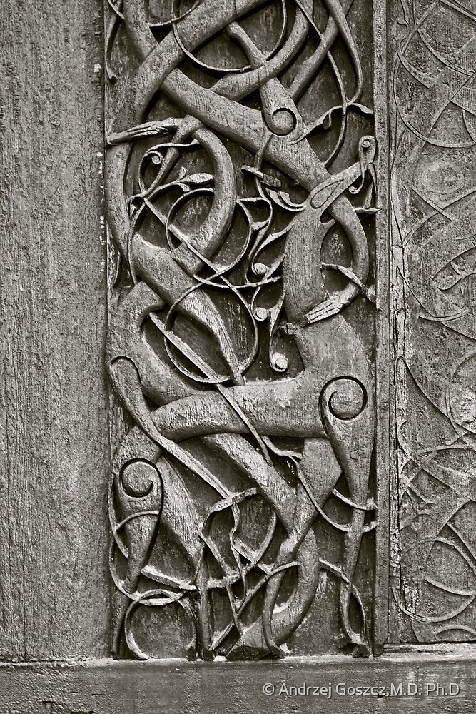 "Viking Age typical animal-ornamentation, the so called "Urnes style ...