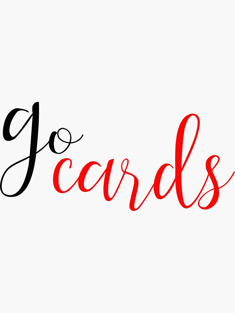 "go cards" Sticker for Sale by marykatebrennan | Redbubble