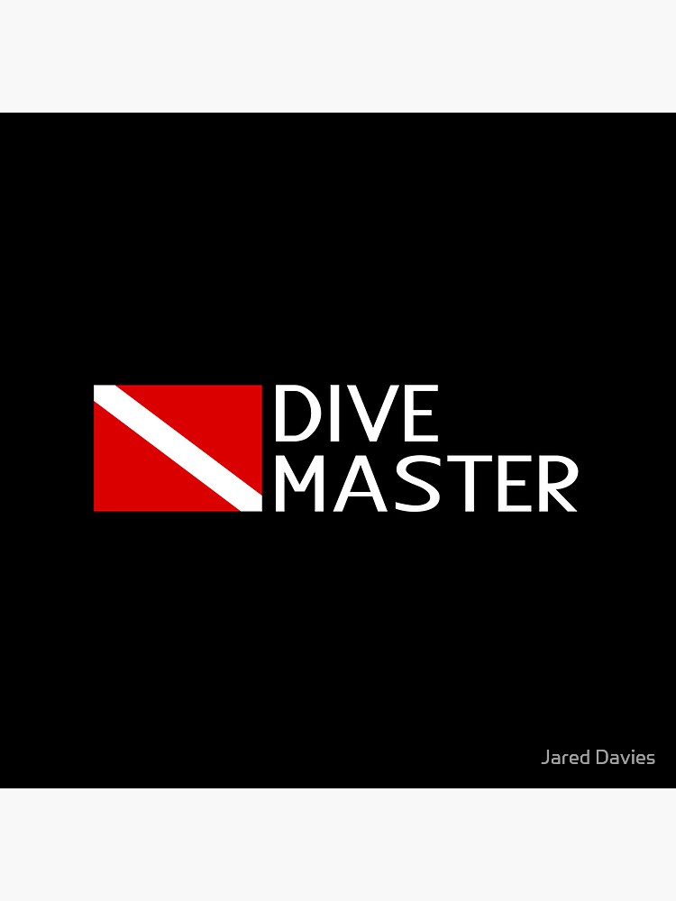 "Diving: Diving Flag & Dive Master" Sticker for Sale by Jared Davies ...