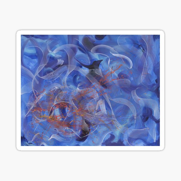 "Big Blue" Sticker for Sale by MirpandaWorks | Redbubble