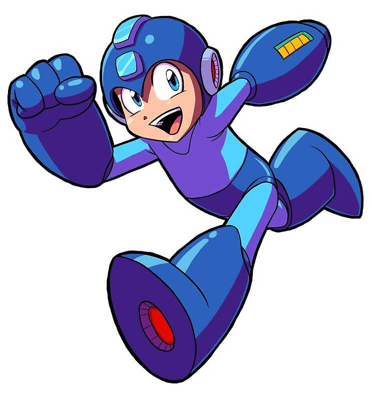 "Megaman Running" by Brian Farrar | Redbubble