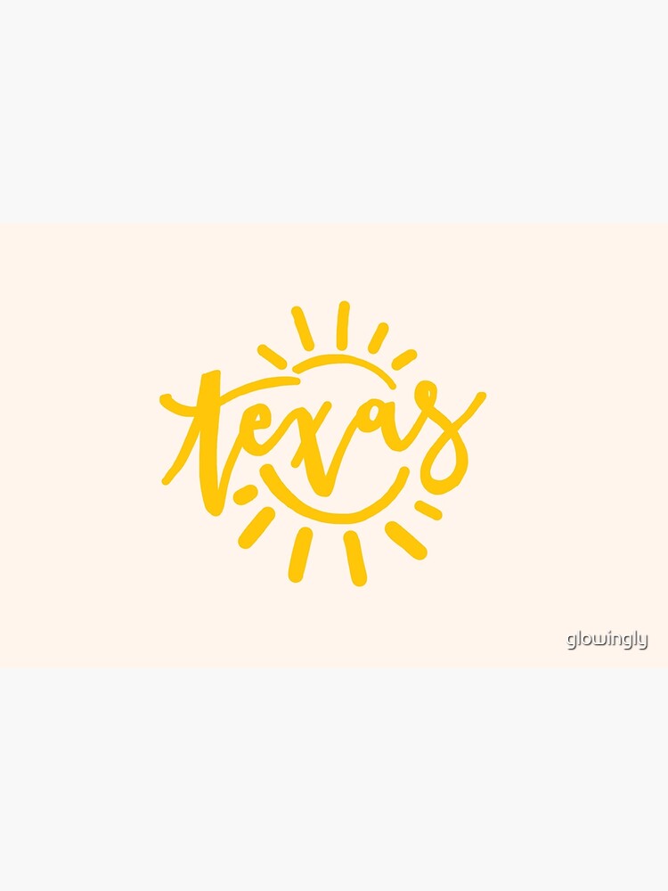 "texas sunshine yellow aesthetic sticker" Poster by glowingly | Redbubble