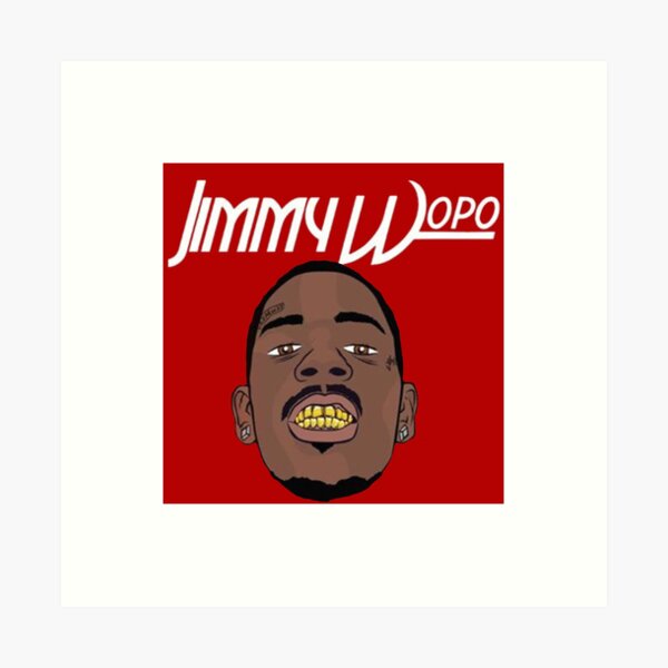 "RIP JIMMY WOPO" Art Print by ninalong | Redbubble