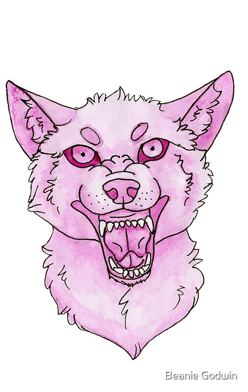 "Pink Rage" by Beanie Godwin | Redbubble