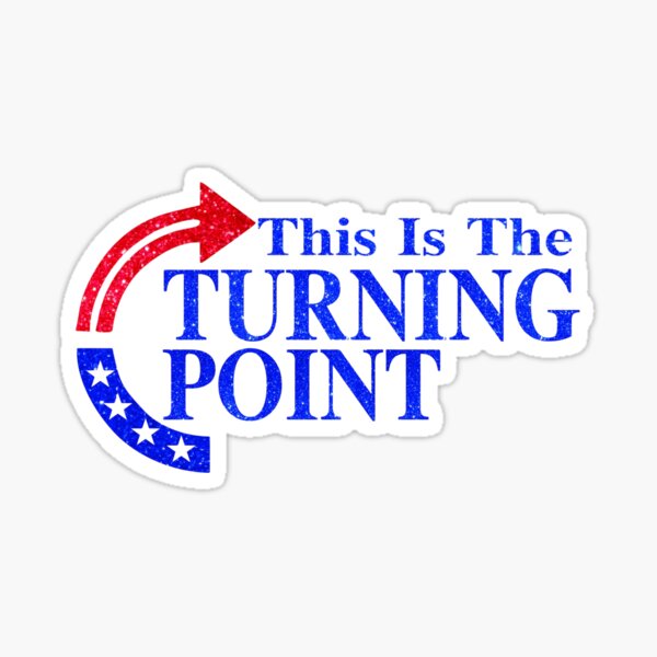 "Charlie Kirk This Is The Turning Point Patriotic USA Design" Sticker ...