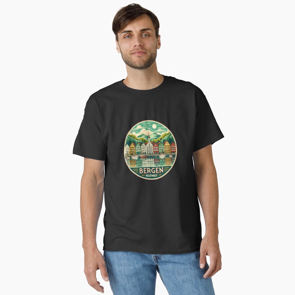 "Bergen Norway" Sticker for Sale by LoveLabDesign | Redbubble