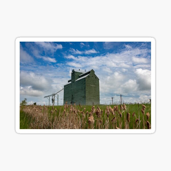 "Trochu Alberta Grain Elevator" Sticker by traingeek | Redbubble
