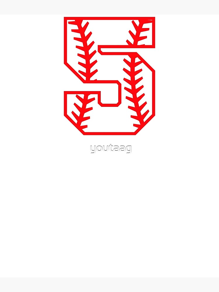"BASEBALL NUMBER 5" Poster for Sale by youtaag | Redbubble