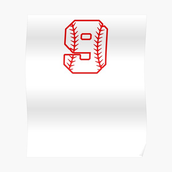 "Baseball Number 9" Poster for Sale by youtaag | Redbubble