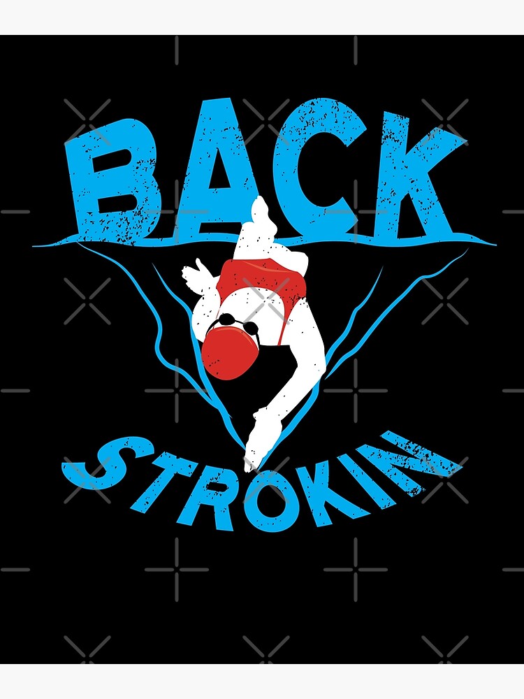 "Womens Backstroke Swimming" Poster by oberdoofus | Redbubble