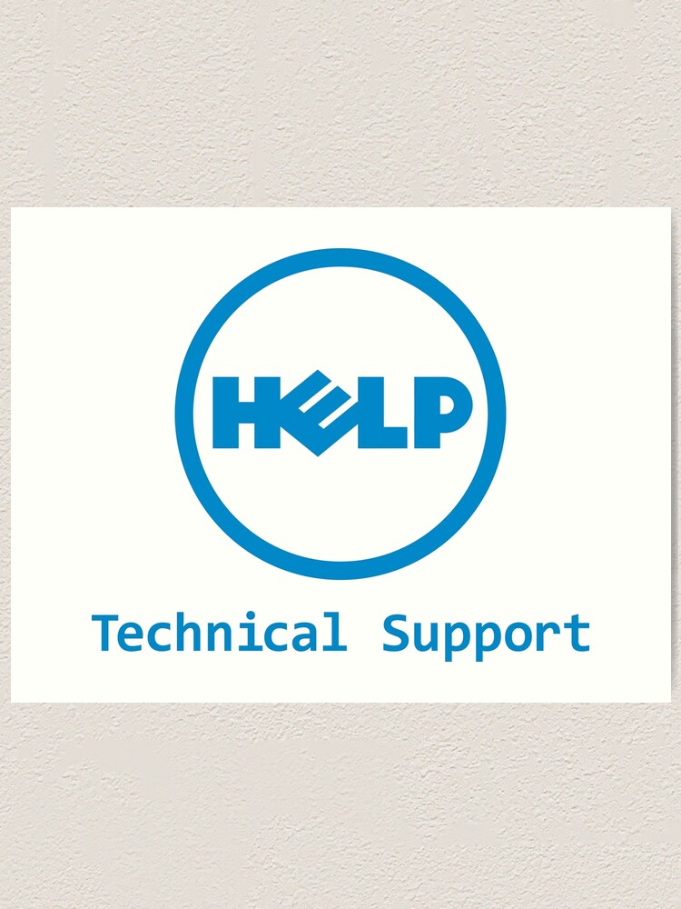 "Funny Dell Parody Logo Computer Tech Support" Art Print by andabelart ...
