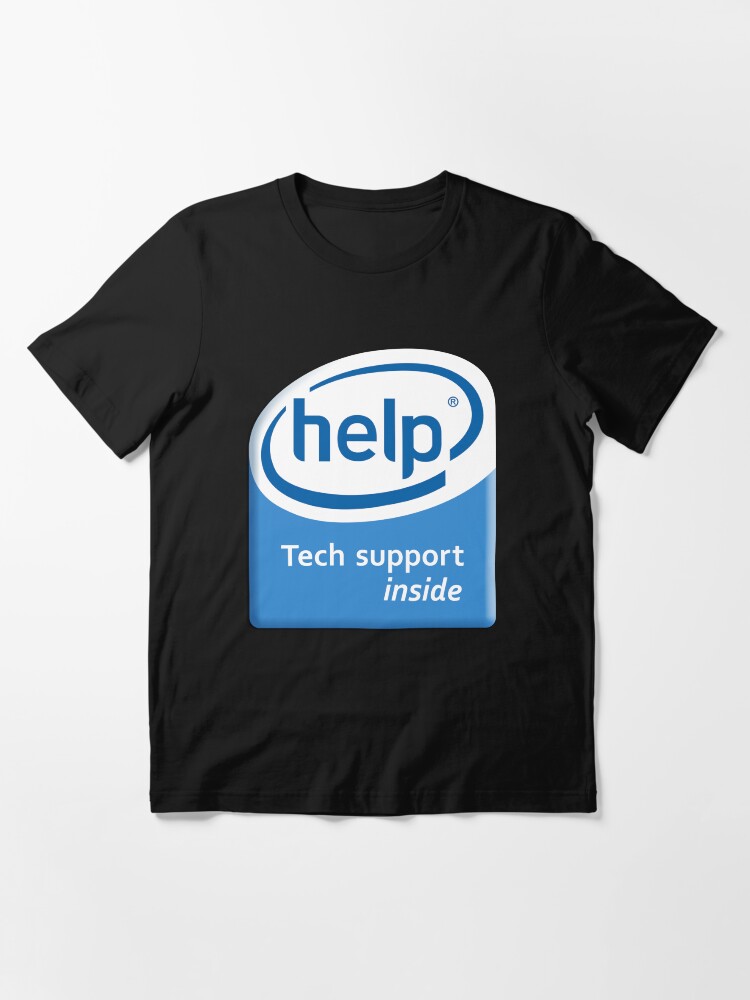"Funny Intel Parody Logo Computer Tech Support" T-shirt for Sale by ...