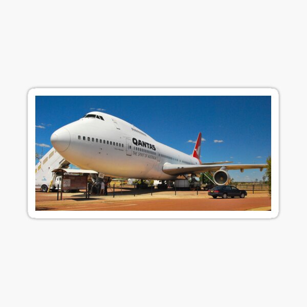 "QANTAS and the Car" Sticker by Stumpyspencer | Redbubble