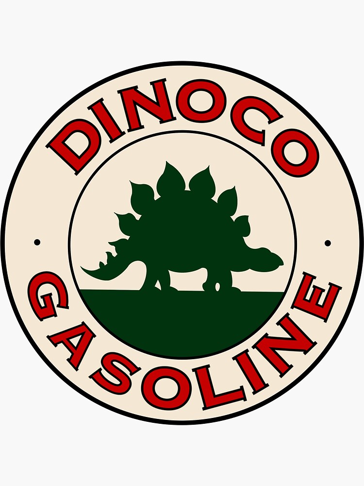 "Dinoco Gasoline logo" Sticker for Sale by mvelas17 | Redbubble