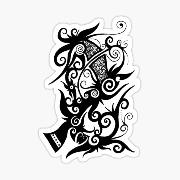 "Borneo Tribe Tattoo" Sticker by reynieyl | Redbubble