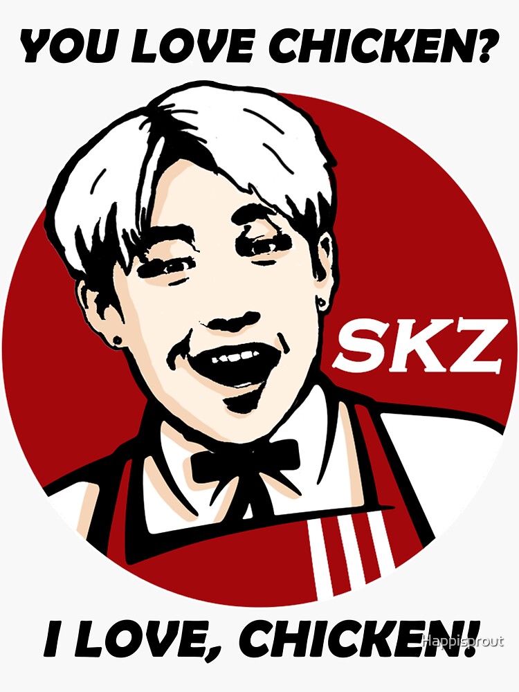 "You Love Chicken? Chan Does!" Sticker for Sale by Happisprout | Redbubble