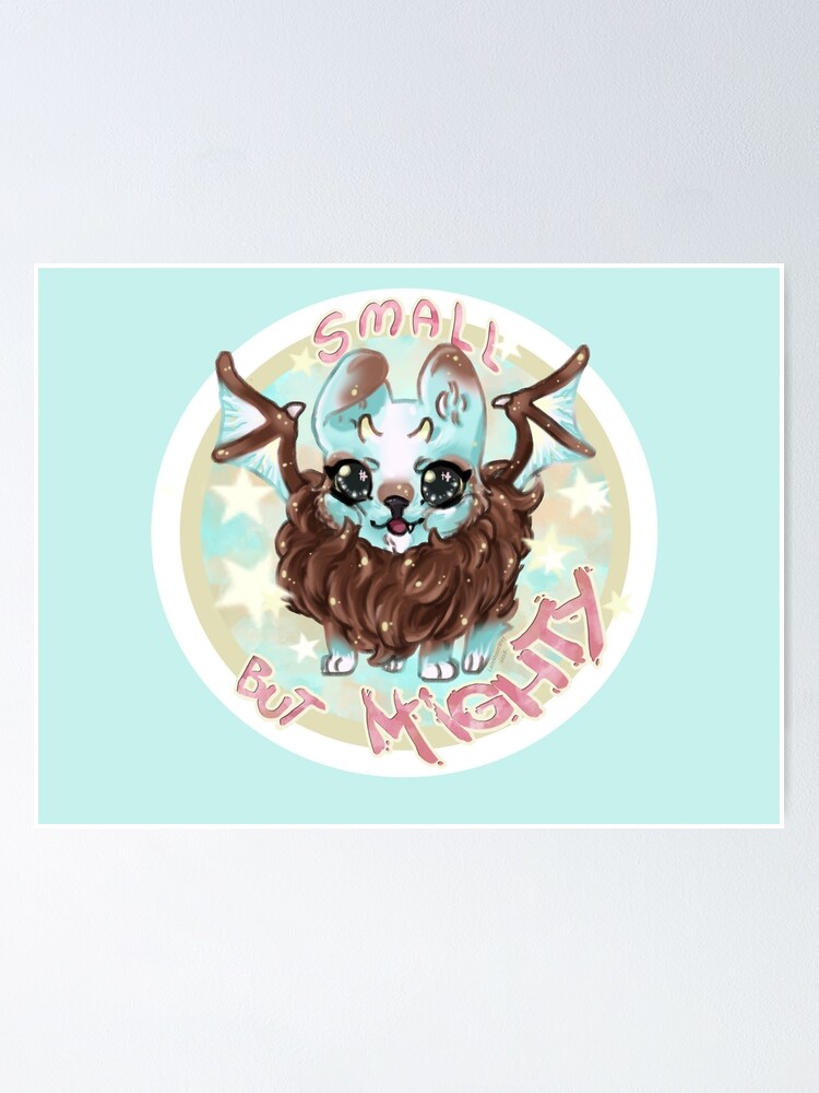 "Small but Mighty. Cute Pai" Poster by Laiamoonway | Redbubble