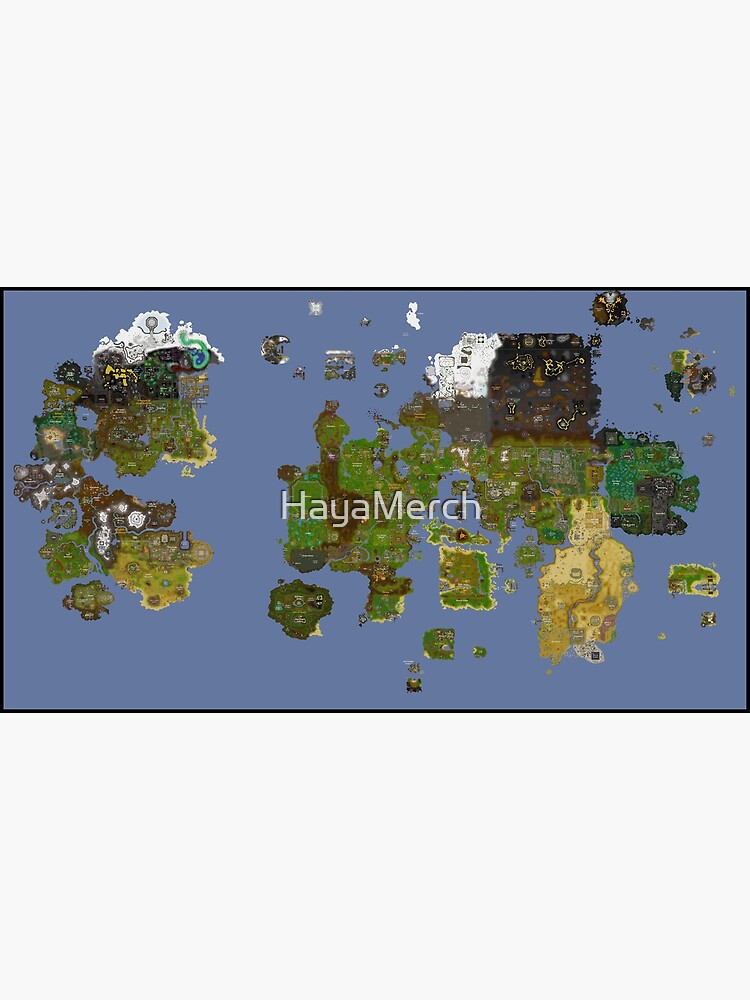 "OSRS World Map" Poster for Sale by HayaMerch | Redbubble