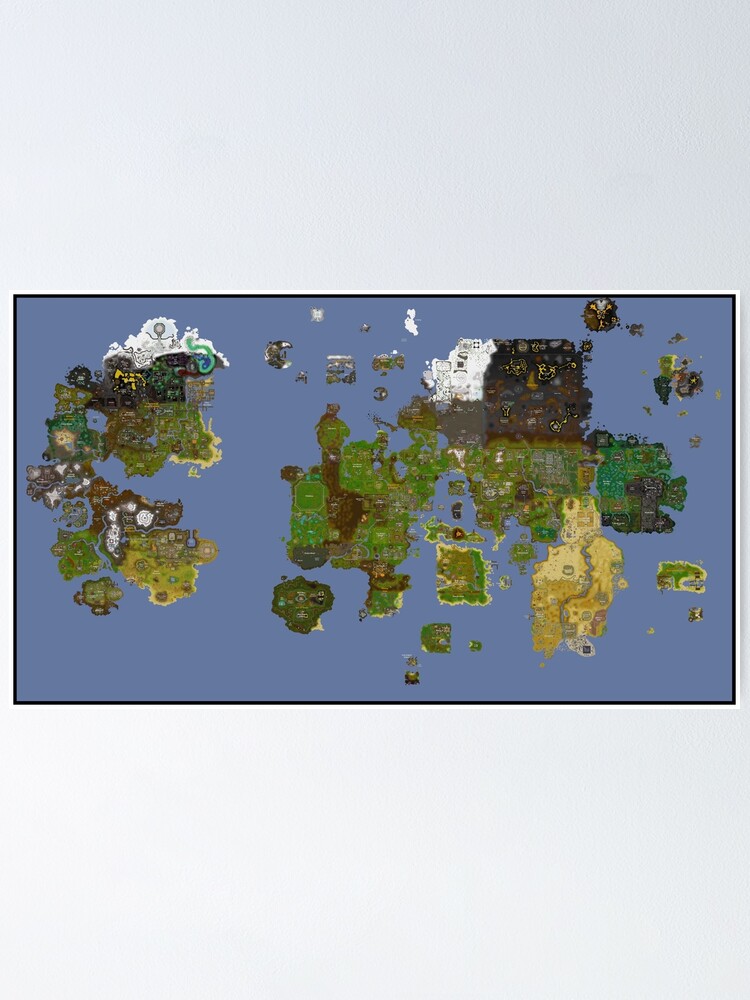 "OSRS World Map" Poster for Sale by HayaMerch | Redbubble