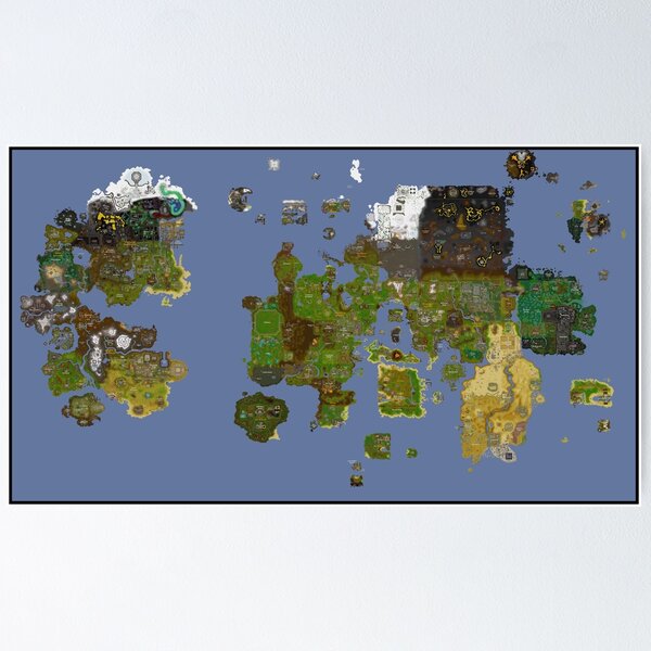 "OSRS World Map" Poster for Sale by HayaMerch | Redbubble