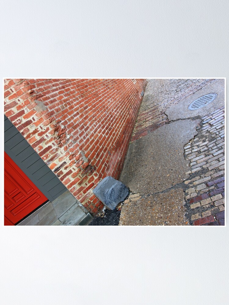 "Red Bricks Alley" Poster by corawandel | Redbubble