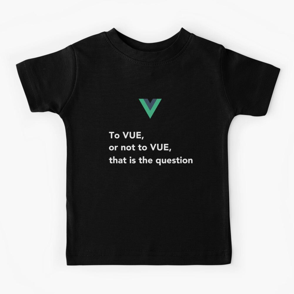 "VueJS Vue.js JavaScript Framework " Kids T-Shirt for Sale by vladocar ...