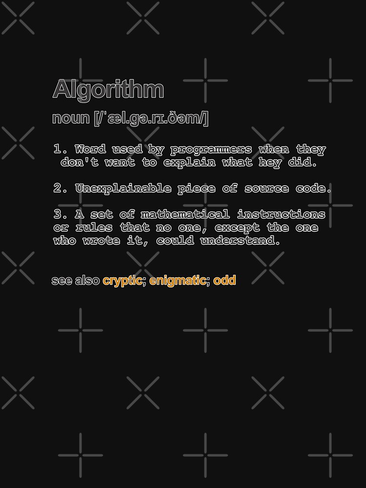 "Algorithm" T-shirt for Sale by Caldofran | Redbubble | devops t-shirts ...