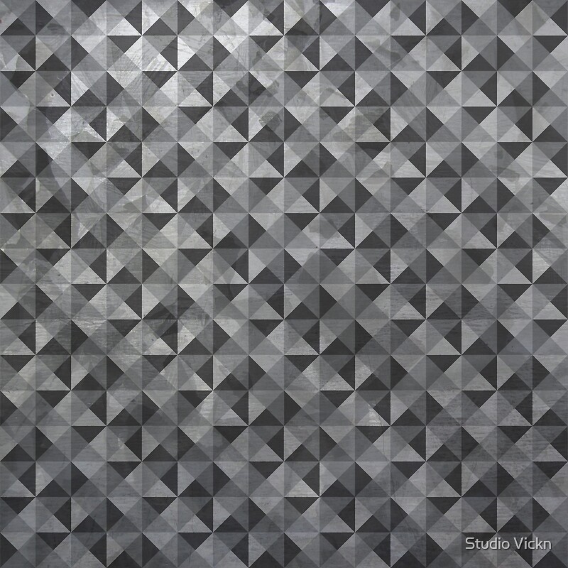 "Geometric Grey Pattern" by Studio Vickn | Redbubble