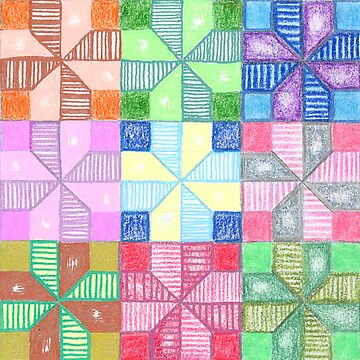 "Nelsons Victory Quilt Block Drawing" Art Board Print for Sale by ...