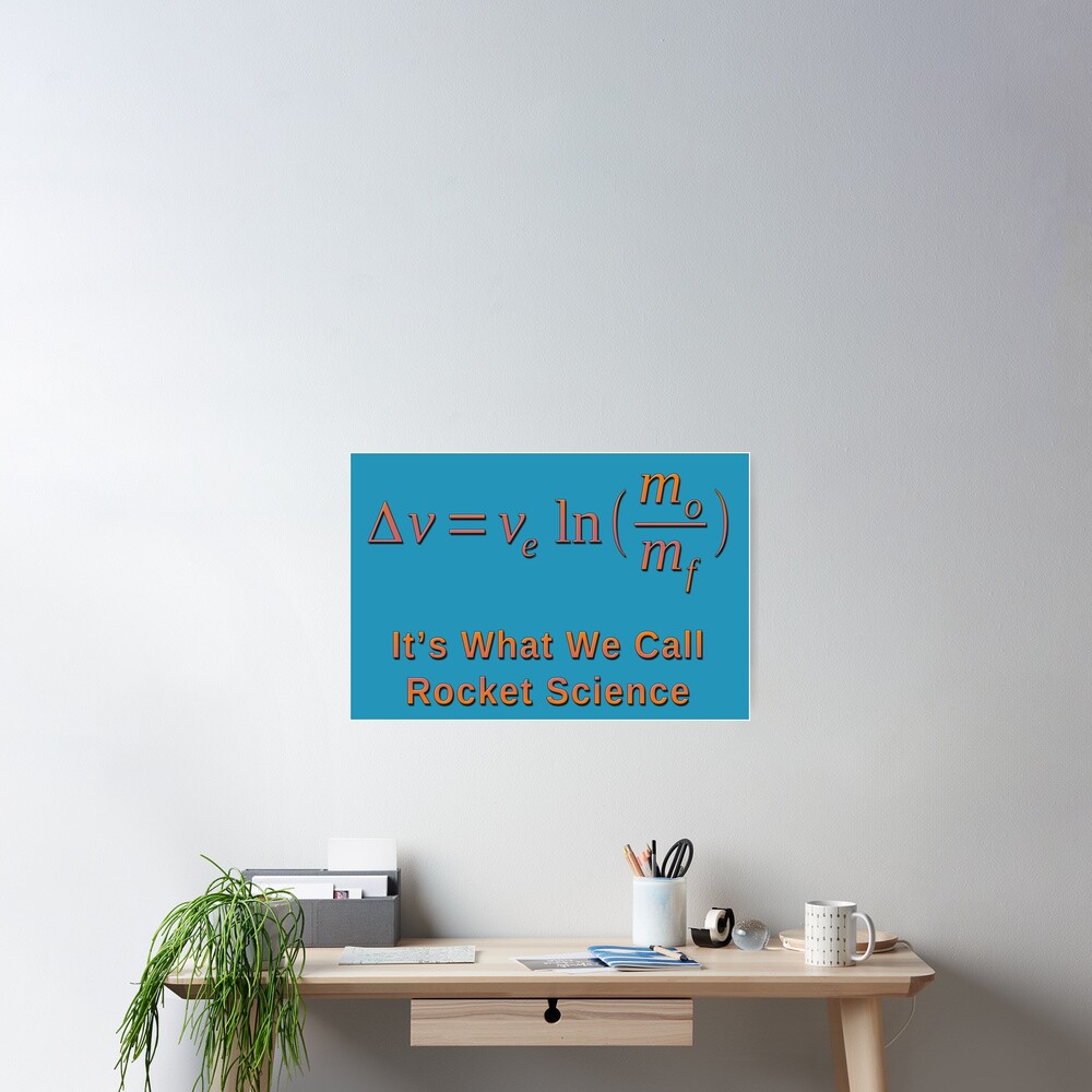 Rocket Science And The Tsiolkovsky Rocket Equation Poster By